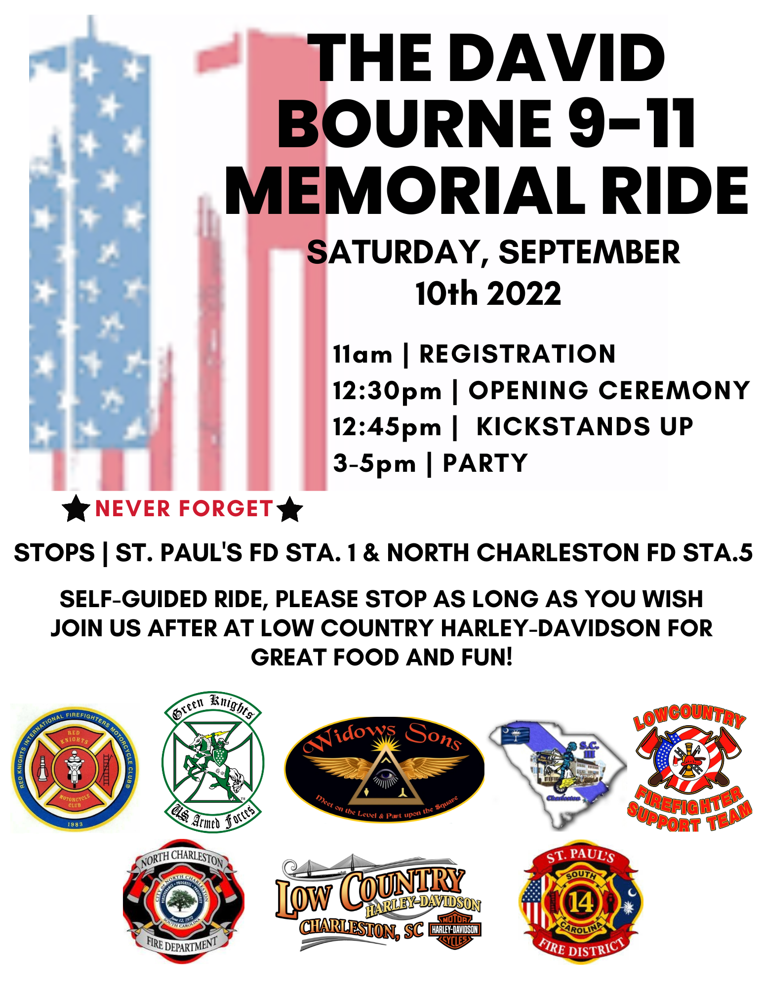 The David Bourne 9/11 Memorial Ride - Motorcycle Roads